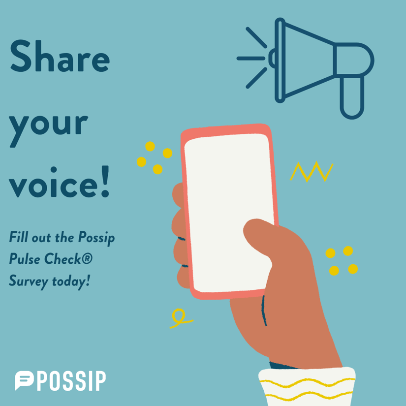 English and Spanish Social Media Graphics Announcing Possip to Your ...